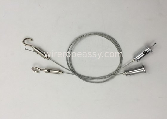 Single Cable Ceiling Gripper / Gated Hook and Loop 1.5mm Pendant Lamp Kit