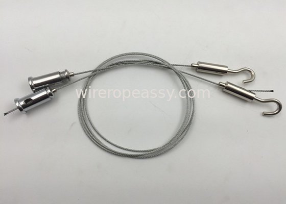 Single Cable Ceiling Gripper / Gated Hook and Loop 1.5mm Pendant Lamp Kit