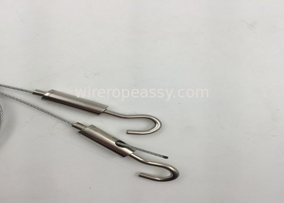 Single Cable Ceiling Gripper / Gated Hook and Loop 1.5mm Pendant Lamp Kit