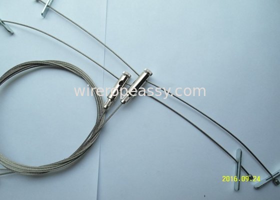 1.5mm 7 * 7 Stainless Steel Y-Cable Hanging Light Kits With Stainless Toggle