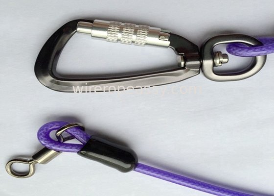 Customized Safety Tool Lanyards Adjustable Safety Coil Tool Lanyard With Snap Hooks
