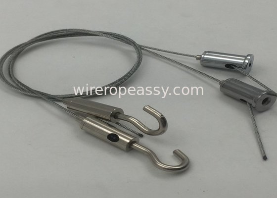 Length 1000 mm Single Wire Suspension Lamp Hanging Kit With Ceiling And cable gripper