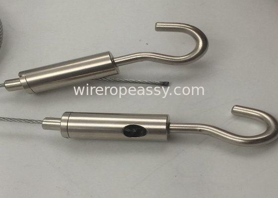 Length 1000 mm Single Wire Suspension Lamp Hanging Kit With Ceiling And cable gripper