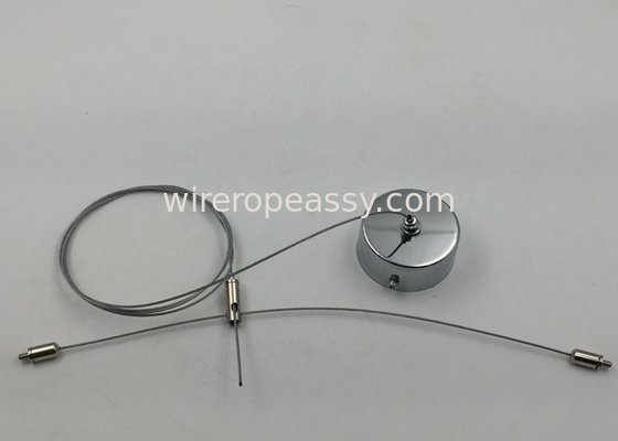 1.5mm Y cable Stainless LED Grow Hanging Light Kits with Round Ceiling Attachment and Adjuster