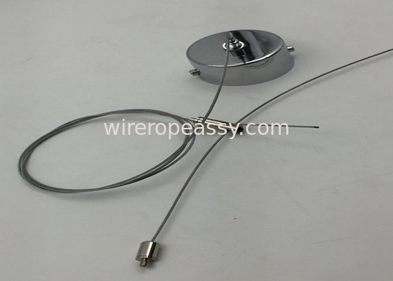 1.5mm Y cable Stainless LED Grow Hanging Light Kits with Round Ceiling Attachment and Adjuster