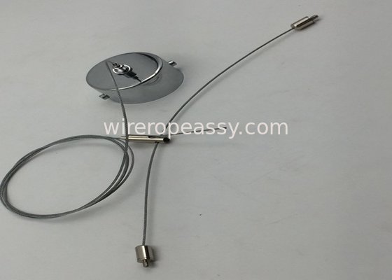 1.5mm Y cable Stainless LED Grow Hanging Light Kits with Round Ceiling Attachment and Adjuster