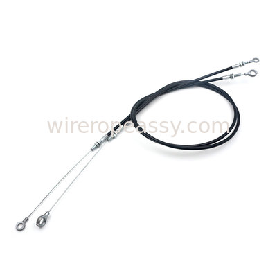 Custom Adjustable 5.0mm Black PE Housing  Bicycle Control Cables With Inner Stainless Cable