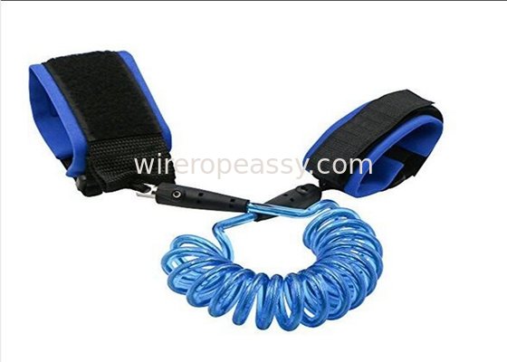 5.0mm  PU Coated Adjustable Baby Outdoor Retractable Safety Lanyard Anti Lost Belt For Keep Baby In Safe