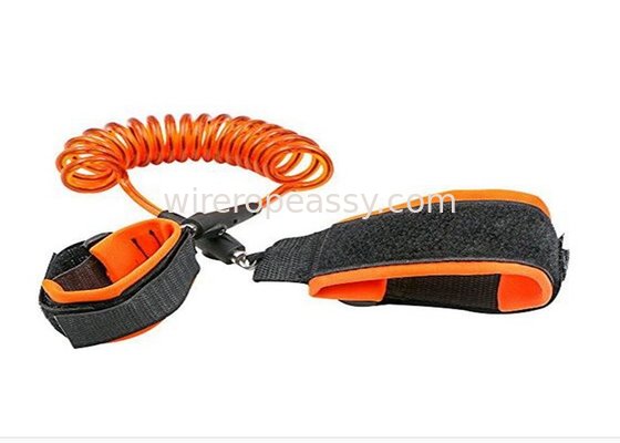 5.0mm  PU Coated Adjustable Baby Outdoor Retractable Safety Lanyard Anti Lost Belt For Keep Baby In Safe