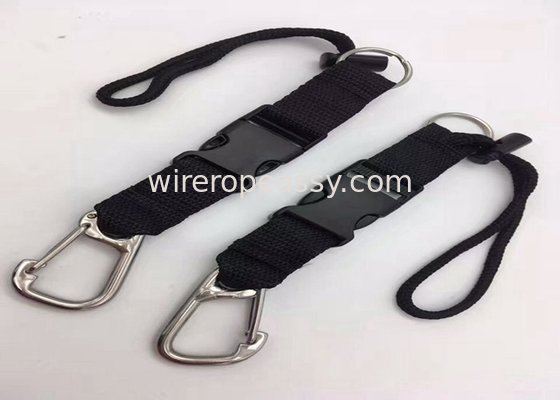 PU coated Retractable Safety Tool Lanyards with Spring Snap Hook and leash