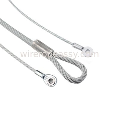 800 - 1500 mm Wire Rope Sling With Loop at One End For Safety Use