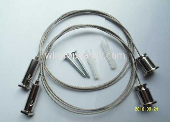 Online wholesale 1.5mm7*7 cable suspension kit with copper plated nickle ceiling
