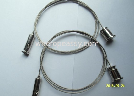 Online wholesale 1.5mm7*7 cable suspension kit with copper plated nickle ceiling