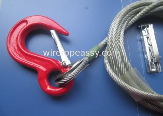 Portable 9.5mm Coated Galvanized Steel Heavy Sling Wire Rope For Cargo Boat