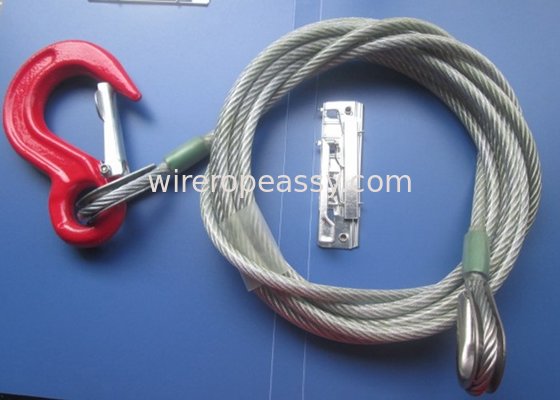 Portable 9.5mm Coated Galvanized Steel Heavy Sling Wire Rope For Cargo Boat