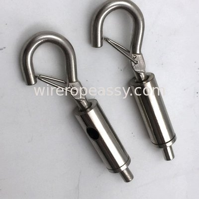 ISO Lamp Hanging Kit Copper Plated Spring Hook Cable Gripper For 1.2mm - 1.8mm Cable
