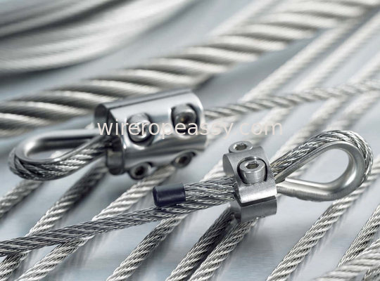 4.8mm Steel Cable Assembly Wire Cable Assemblies With Clip / Eye Hook Thimble