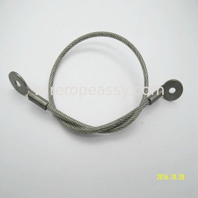 4.8mm Steel Cable Assembly Wire Cable Assemblies With Clip / Eye Hook Thimble