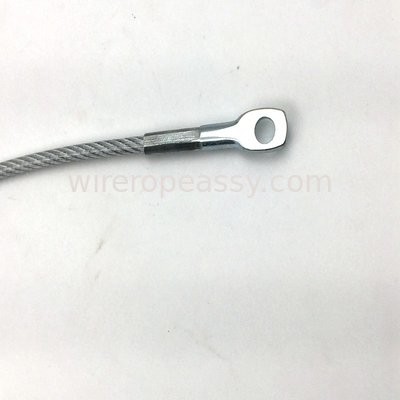 3.0mm Clear PVC Steel Cable Assembly Steel Cable Accessories Both Side With Terminals