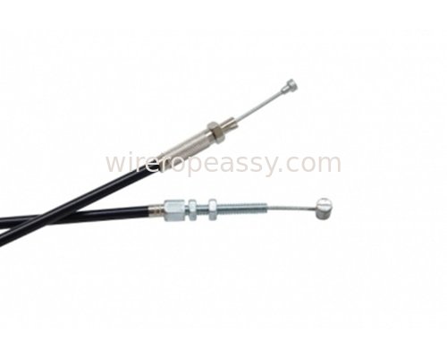 High Performance Galvanized Throttle Emergency Brake Cable / Casing With Fitting