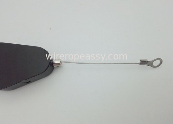 1200mm Customized Black Plastic Power Cord Reel / Spring Reels Clear Color