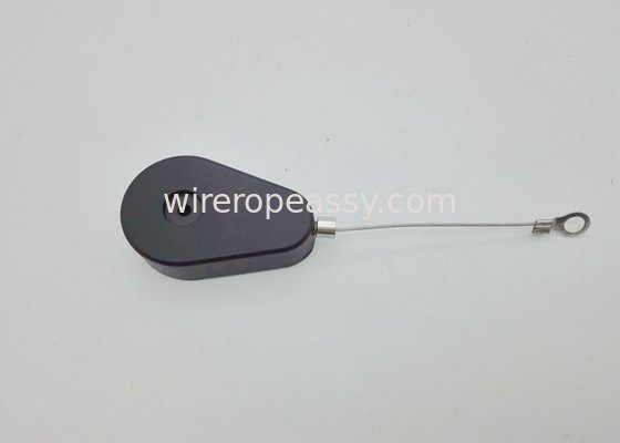 1200mm Customized Black Plastic Power Cord Reel / Spring Reels Clear Color