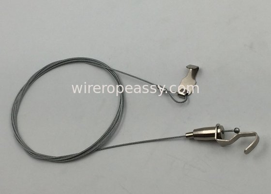Hanging Light Kits Adjustable Length Steel Wire Rope Hanger Cord For Poster Hanger