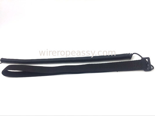 Adjustable PVC Length 8M Stainless Steel Wire Tool Safety Lanyards With Longest Leash