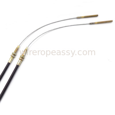 Pulling Stainless Steel Motorcycle Clutch Cable 5.0mm Black PVC Casing
