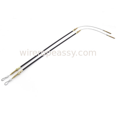 Pulling Stainless Steel Motorcycle Clutch Cable 5.0mm Black PVC Casing