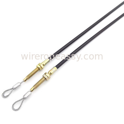 Pulling Stainless Steel Motorcycle Clutch Cable 5.0mm Black PVC Casing