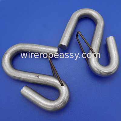 9mm Terminal Fittings Galvanized Steel Wire Rope Towing Truck Tow Hook For Car