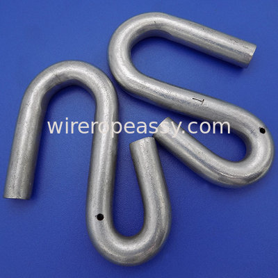 9mm Terminal Fittings Galvanized Steel Wire Rope Towing Truck Tow Hook For Car