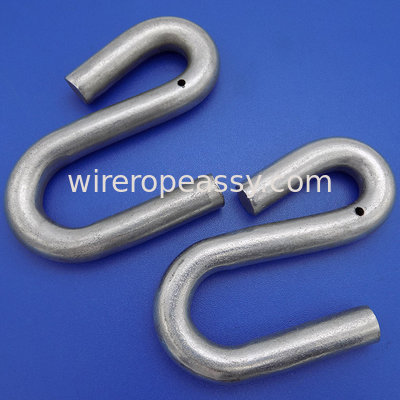 9mm Terminal Fittings Galvanized Steel Wire Rope Towing Truck Tow Hook For Car