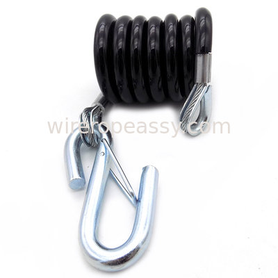 5-8mm Steel Tow Cable /Hooks Wire Towing Rope Car Truck.(length 4m）
