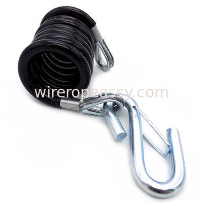5-8mm Steel Tow Cable /Hooks Wire Towing Rope Car Truck.(length 4m）