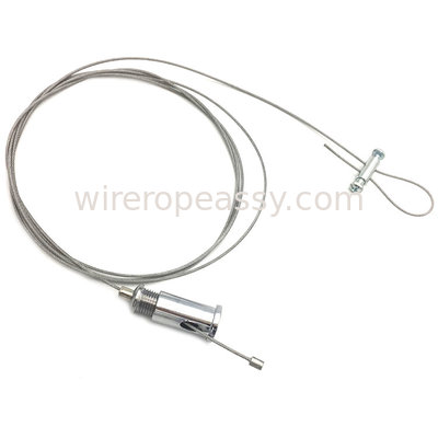 1.2 mm Diameter Lamp Hanging Kit Stainless Hanging Cable With Adjustable Gripper