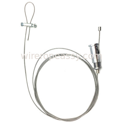 1.2 mm Diameter Lamp Hanging Kit Stainless Hanging Cable With Adjustable Gripper