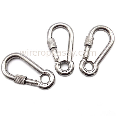 7*19 Galvanized Steel Wire Rope Assembly With Satinless 8 Swivel Clip