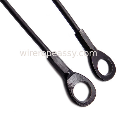 2.0mm 7 * 7 Stainless Steel Wire Rope Assembly With Stainless Round Eye Ends