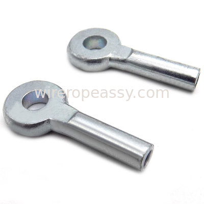 Custom Made Steel Plated Nickel Soft Eye Loop For Hanging Cable