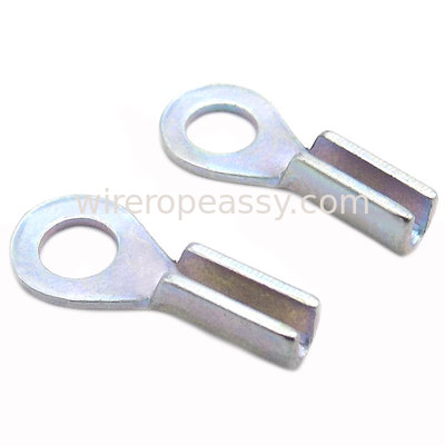 Custom Made Steel Plated Nickel Soft Eye Loop For Hanging Cable