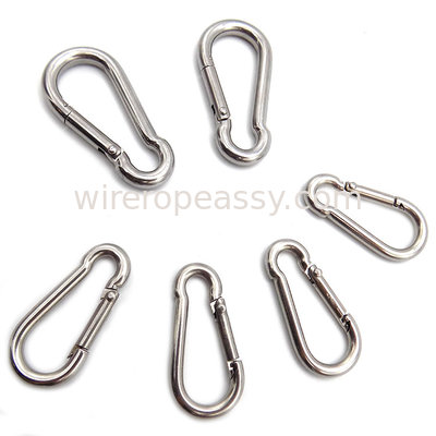 Stainless Steel Plated Nickel Snap Hook For Steel Wire Hanging System