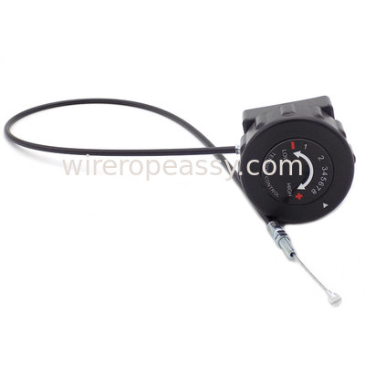 5.0mm Black PE Housing Bicycle Brake Cable With Zinc Head And Screw , Push Pull Throttle Cable