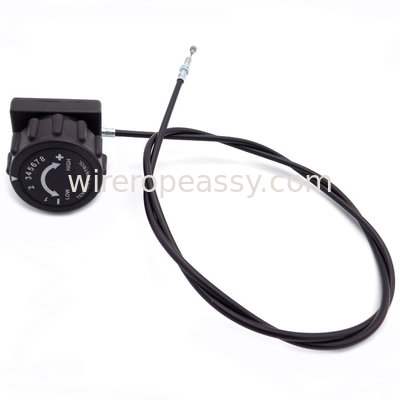 5.0mm Black PE Housing Bicycle Brake Cable With Zinc Head And Screw , Push Pull Throttle Cable