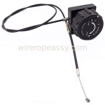 5.0mm Black PE Housing Bicycle Brake Cable With Zinc Head And Screw , Push Pull Throttle Cable
