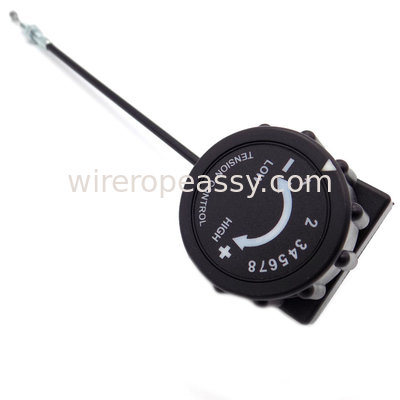 5.0mm Black PE Housing Bicycle Brake Cable With Zinc Head And Screw , Push Pull Throttle Cable
