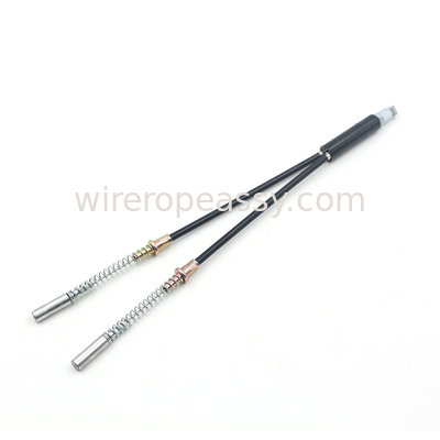 6.0mm Black PE Housing Push Pull Throttle Bicycle Brake Cable With Zinc Head And Terminal