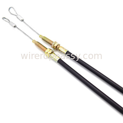 6.0mm Black PE Housing Push Pull Throttle Bicycle Brake Cable With Zinc Head And Terminal