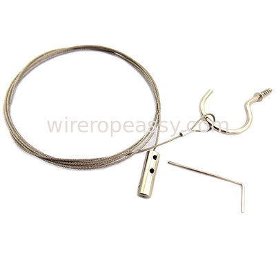1.2mm Suspension Lamp Hanging Kit , Ceiling Light Hanging Wire Cable With Ceiling Attachment
